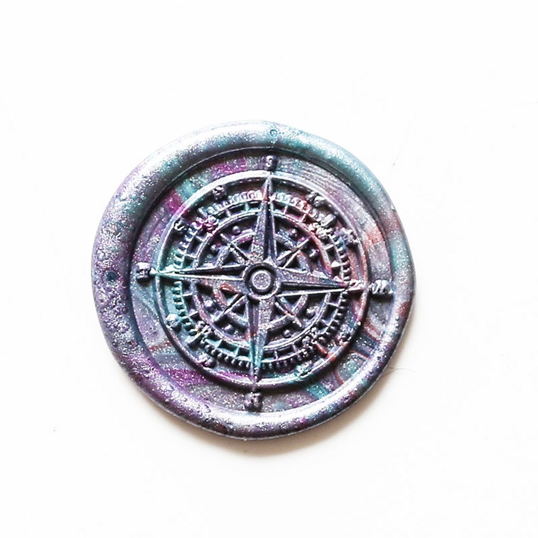 Compass Wax Seal Stamp Kit Wedding Custom, Wedding Wax Stamp Seal ...