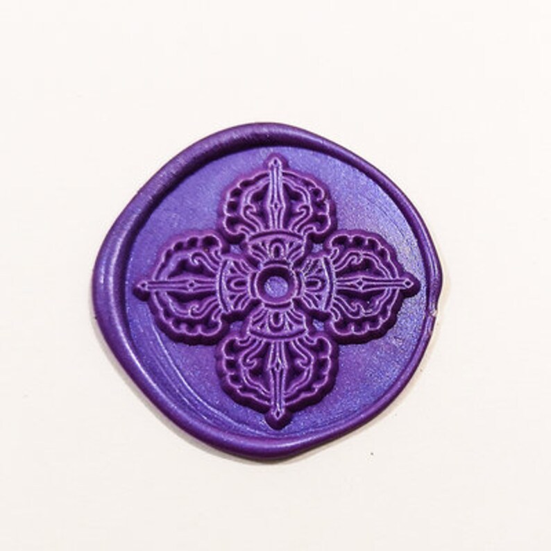 Floral Cross Seal Stamp Kit Wedding Custom Journal Wax Stamp | Etsy