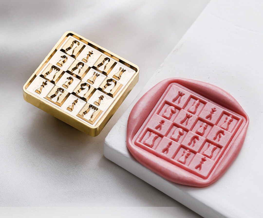 Chess Board Wax Seal Stamp Kit Wedding Customchess Wedding Wax Stamp Seal Sealing Wax Stamp