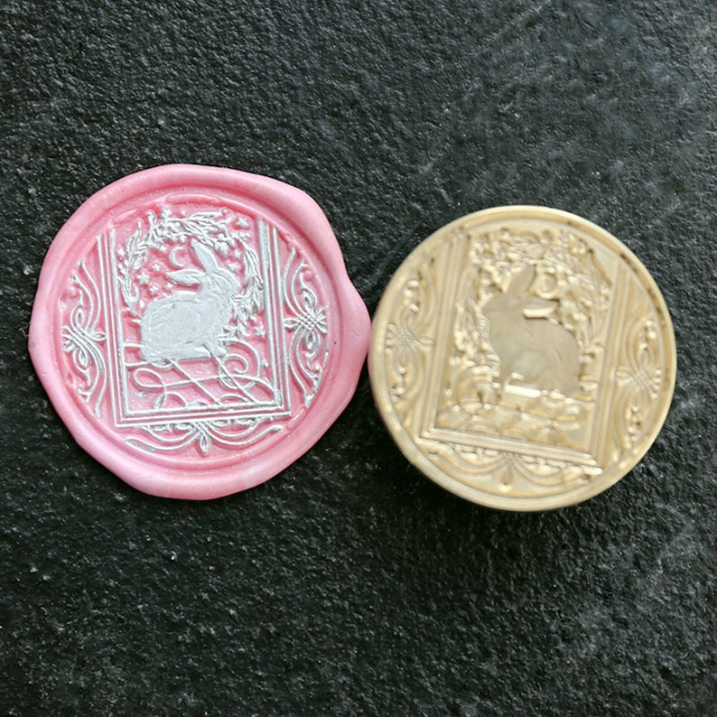 Night Rabbit Wax Seal Stamp Kit Wedding Custom Magic Rabbit - Etsy