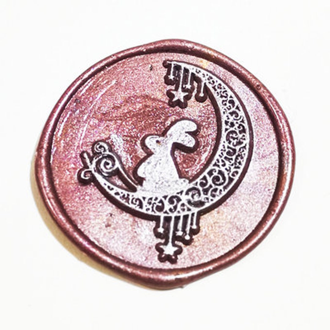 Moon Rabbit Wax Seal Stamp Kit Wedding Custom,nature Wax Stamp Seal ...