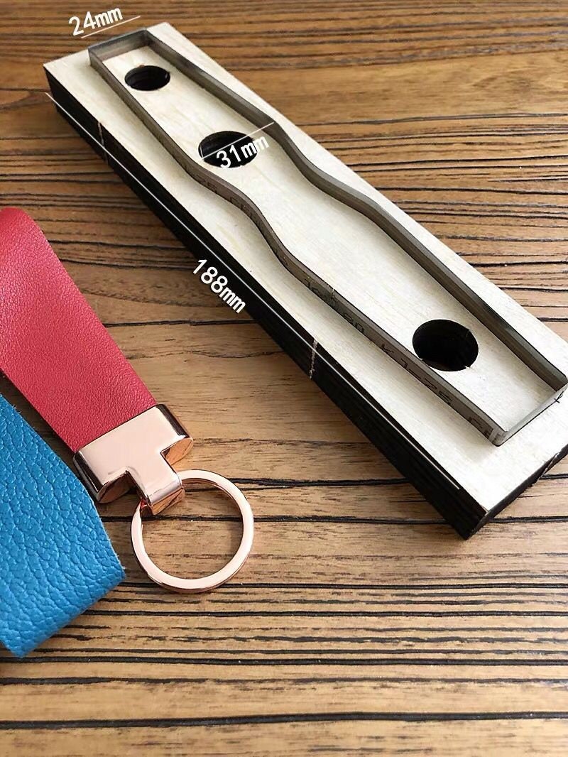 Custom Size Keychain Leather Cutting Die Cut Moldkey Chain - Etsy