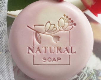Soap Handmade Stamp, Pure Handmade Soap Stamp, Custom Soap Stamp ...