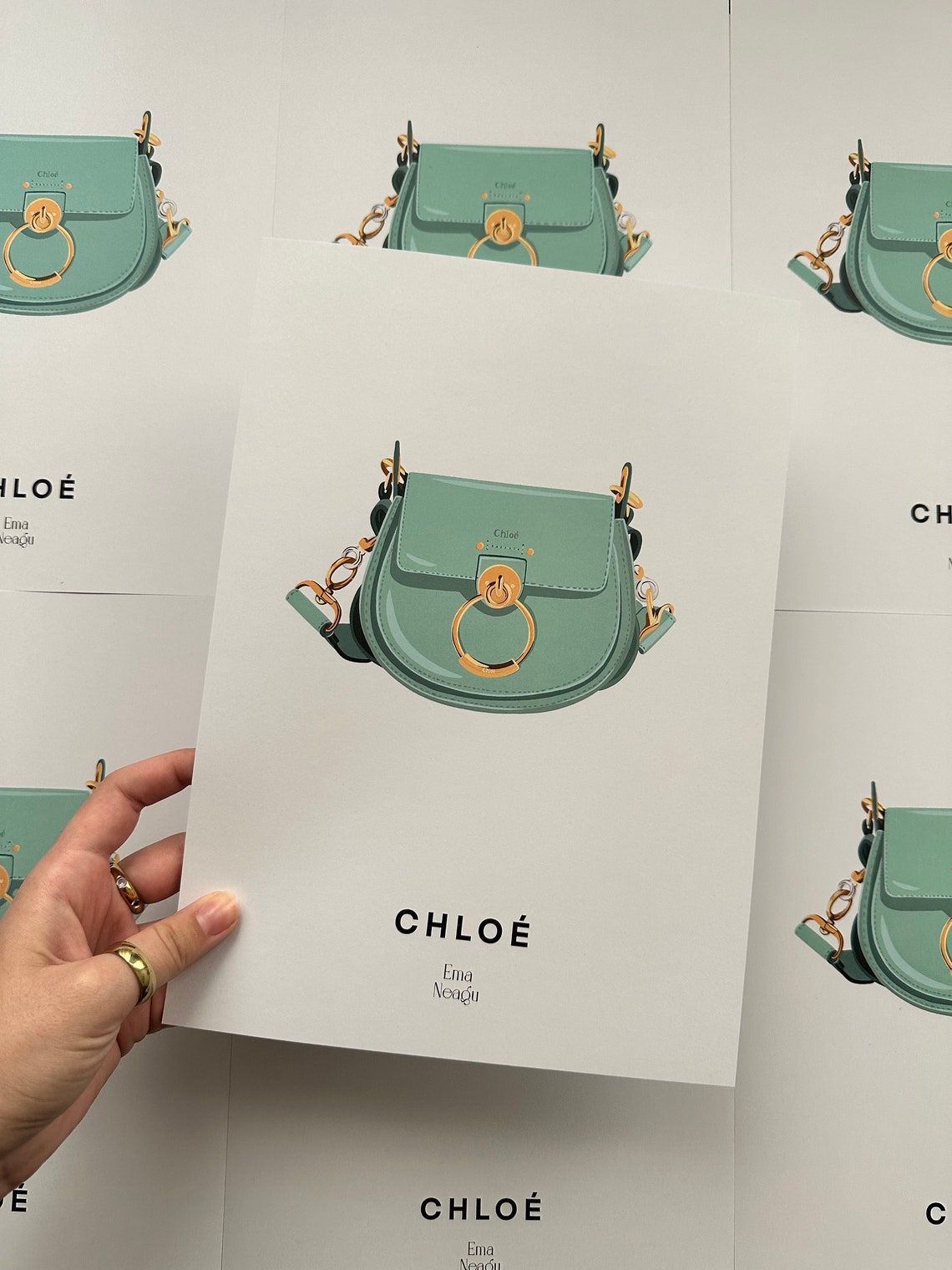 Chloè Illustration, Bag, Bag Illustration, Bag Clipart Digital Download ...