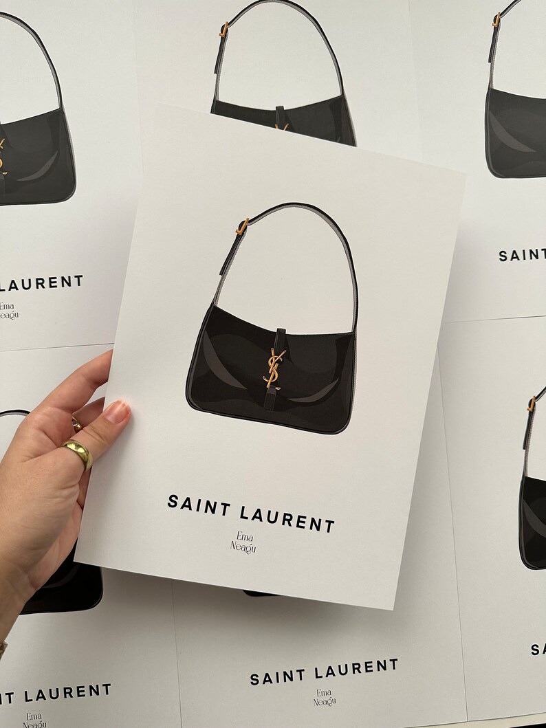 Yves Saint Laurent Illustration, YSL Bag, Bag, Bag Illustration, Bag ...
