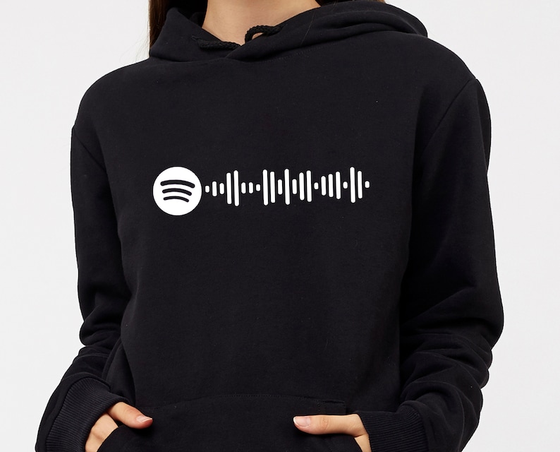 Custom Spotify Code Hoodies & Sweatshirts Music Hooded | Etsy
