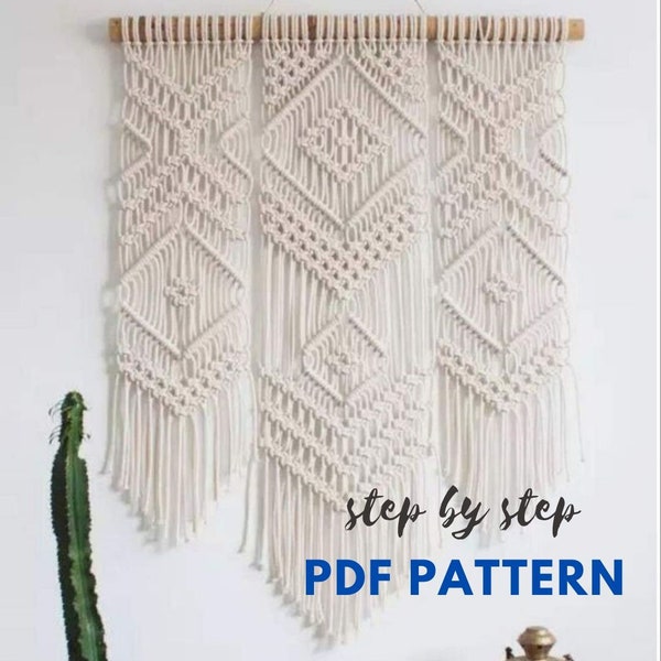 Macrame Patterns Wall Hanging - Etsy
