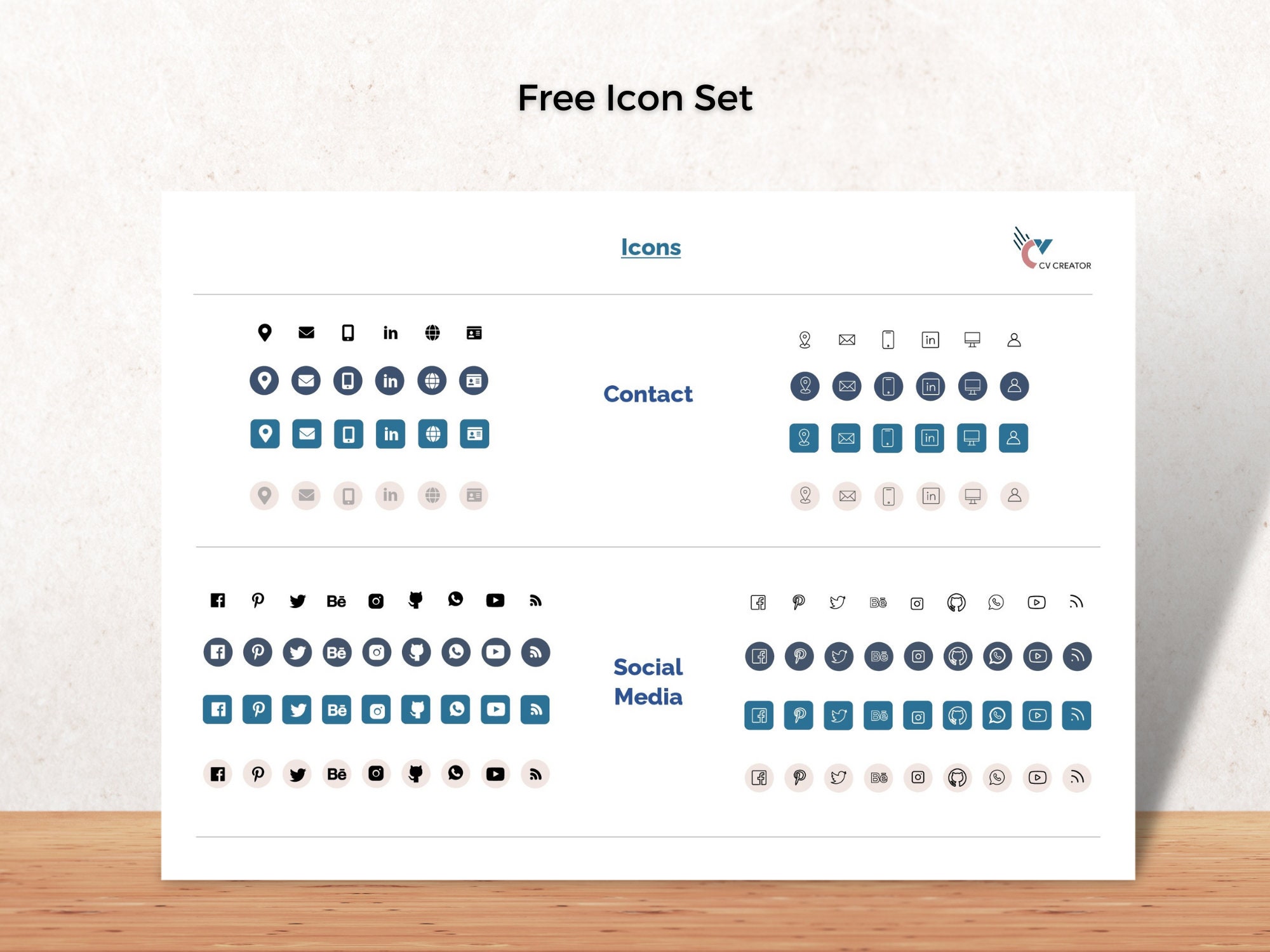 Clean Resume Template and Cover Letter Template for Microsoft Word | CV ...