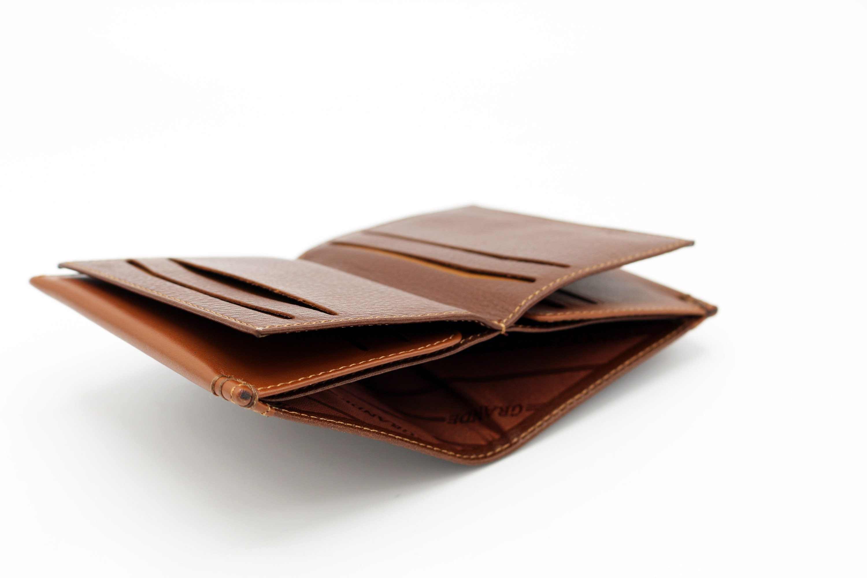 Personalized Tan Leather Small Wallet Men Leather Wallet Tan | Etsy