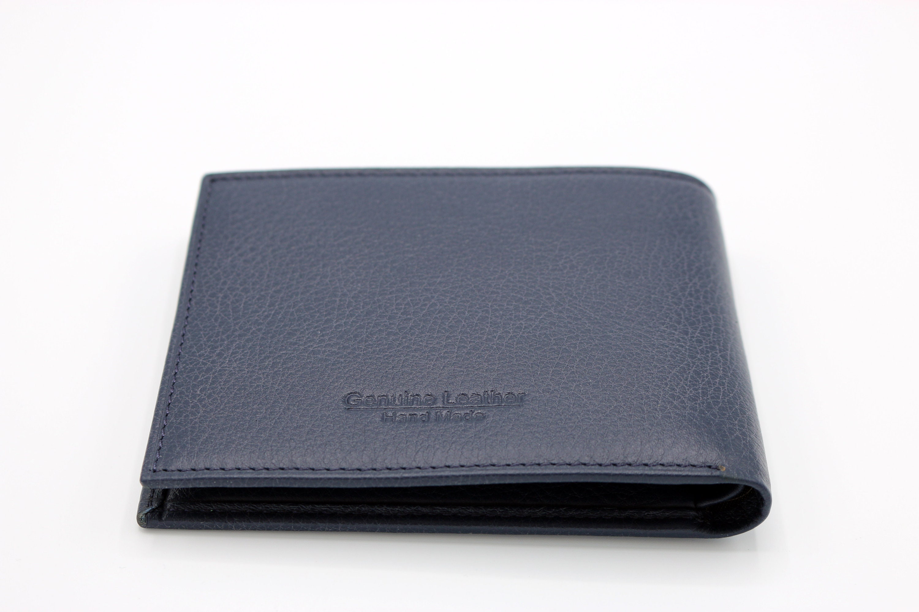 Personalized Dark Blue Leather Men Wallet Men Leather Wallet - Etsy