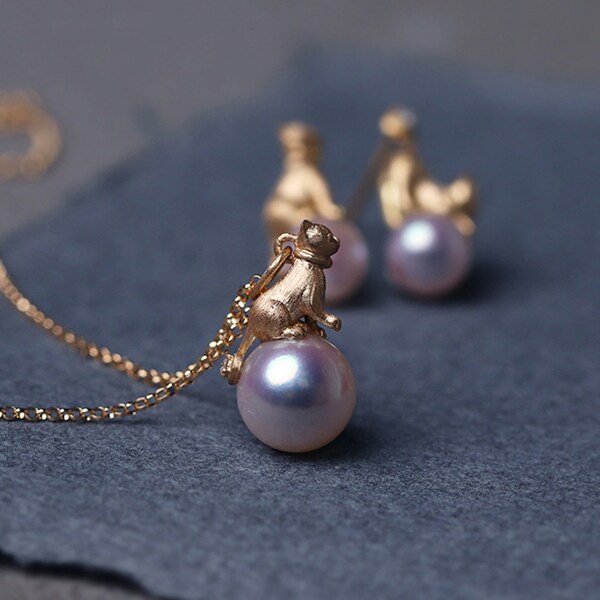 Cute Pearl Necklace - Etsy
