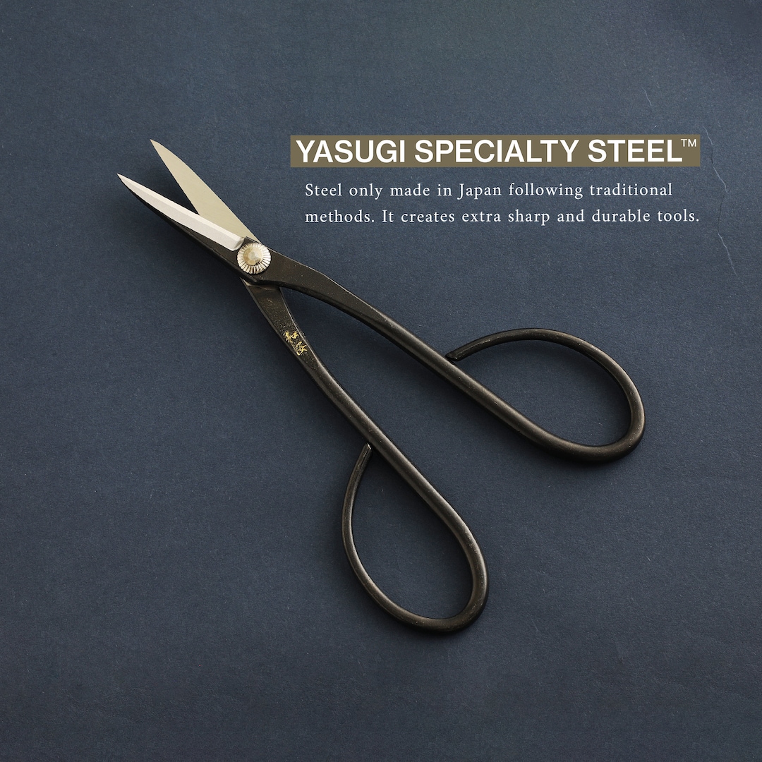 Wazakura Yasugi Steel Series Satsuki Bonsai Trimming Scissors Made in Japan 7 Inch (180 Mm ...