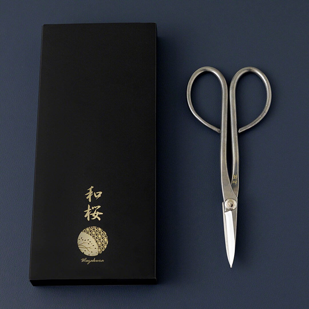 Wazakura Made in Japan Yasugi Stainless Steel Satsuki Bonsai Scissors 7 180 Mm, Japanese Hasami ...