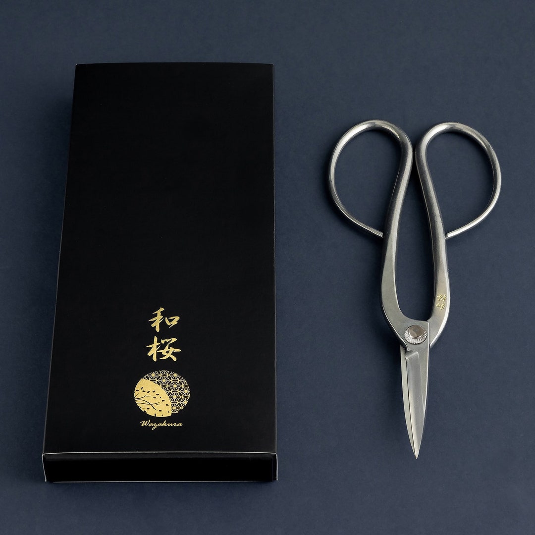 Wazakura Made in Japan Yasugi Stainless Steel Ashinaga Bonsai Scissors 8" (200 Mm), Japanese ...