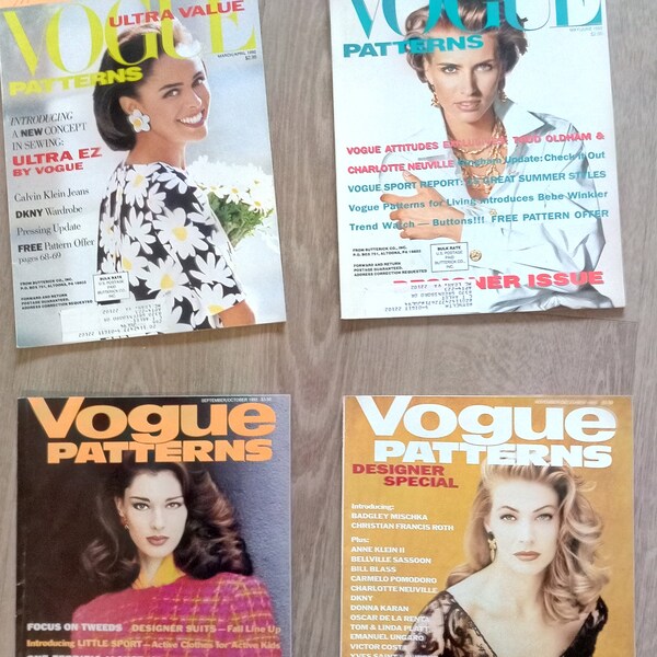 1992 Vogue - Etsy
