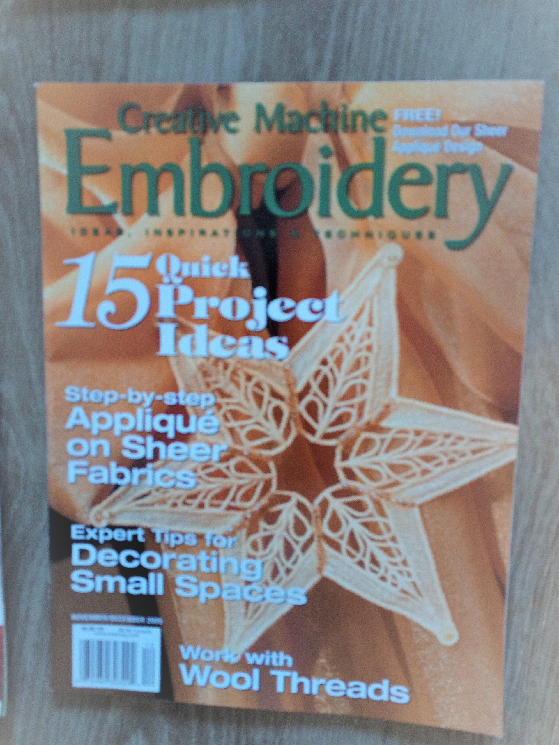 Creative Machine Embroidery Magazines, Fine Handiwork Pattern Book ...