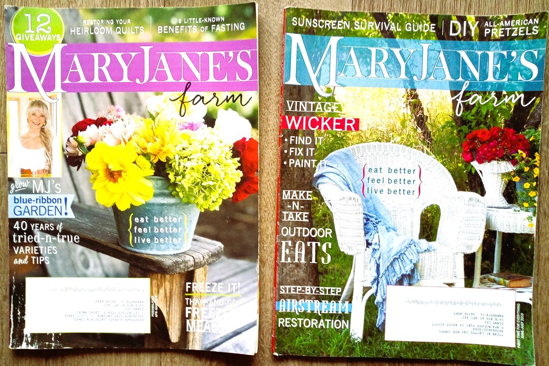 MARY JANES FARM Magazines for the Year 2019 - Etsy