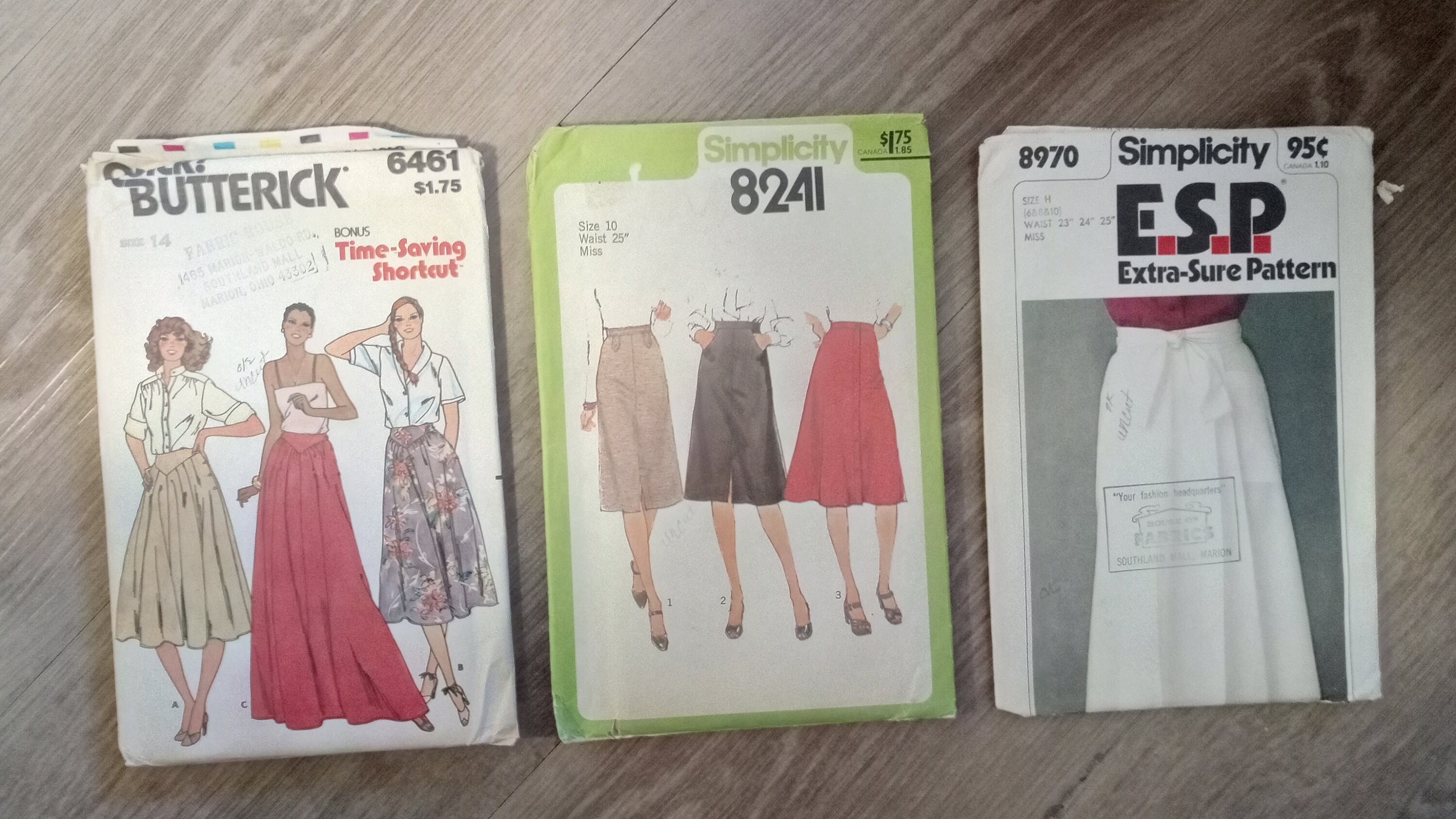 Sewing 1981 Size 6 Womens Tiered Skirt Simplicity 9918 Cut Pattern 8 ...