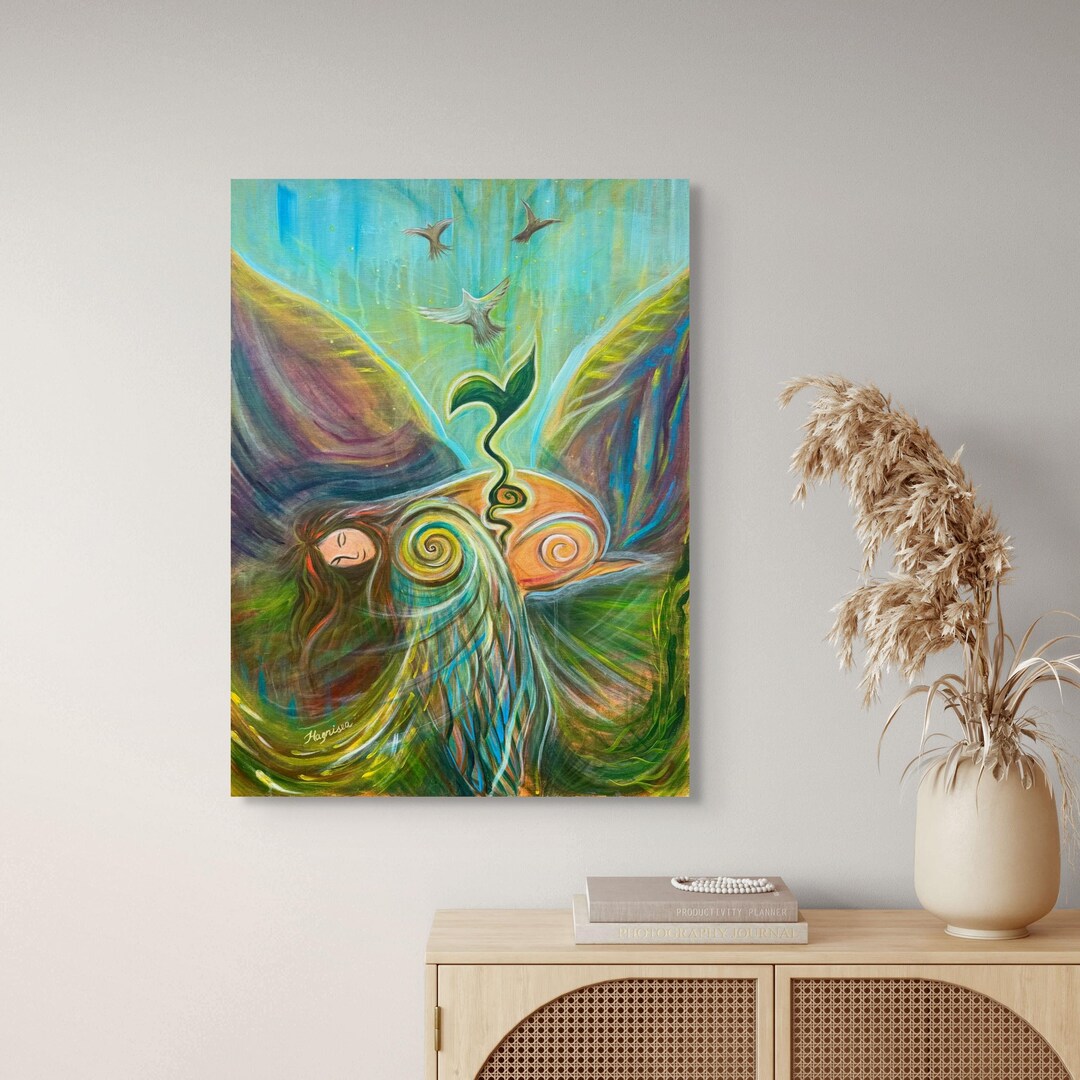 Original Acrylic Painting "transition" - Vibrant and Bright Art ...