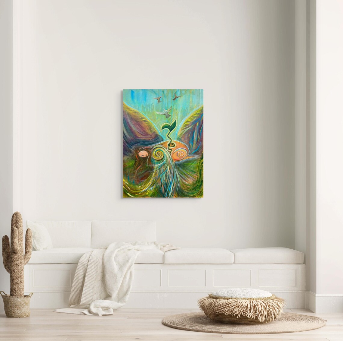 Original Acrylic Painting "transition" - Vibrant and Bright Art ...