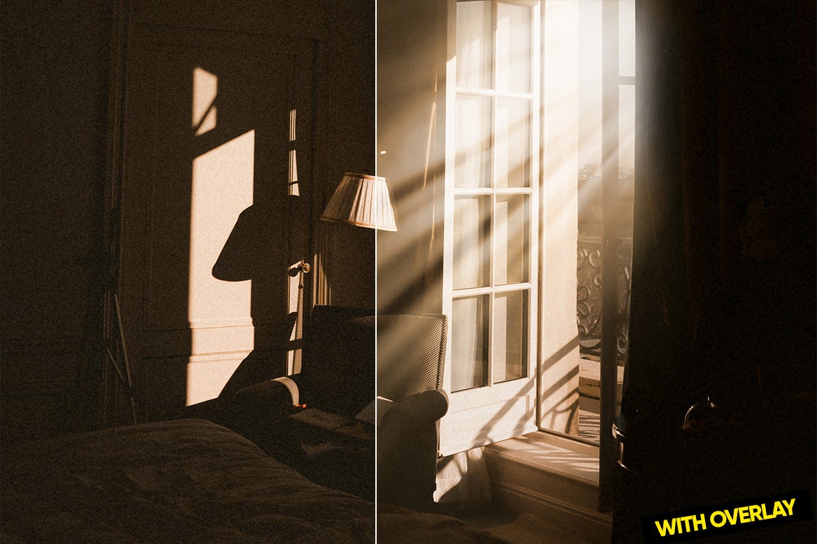21 Ultra Realistic Cinematic Photoshop Overlay, Rays Overlay, Photo ...