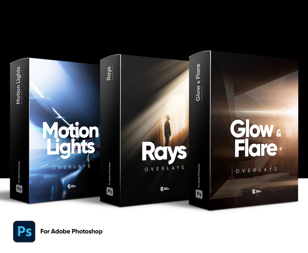 87 Ultra Realistic Cinematic Photoshop Overlay Bundle, Rays, Motion ...