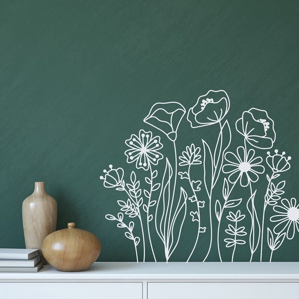 Wild Flower Decals - Etsy