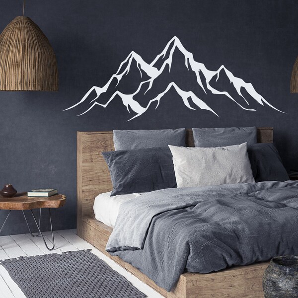 Mountain Wall Decal - Etsy