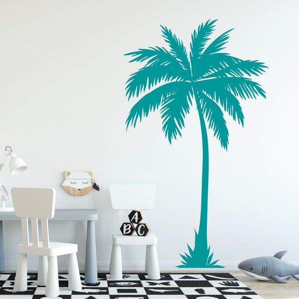 Palm Tree Wall Decal - Etsy