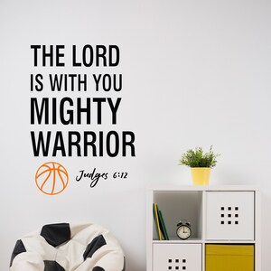 Wall Decal Quote the Lord is With You Mighty Warrior Judges - Etsy