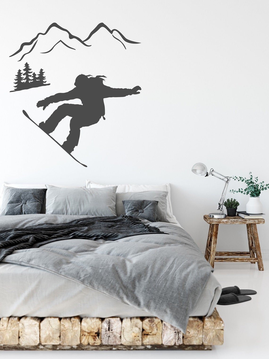 Snowboard Wall Decal Sticker Winter Sports Wall Decal - Etsy Canada
