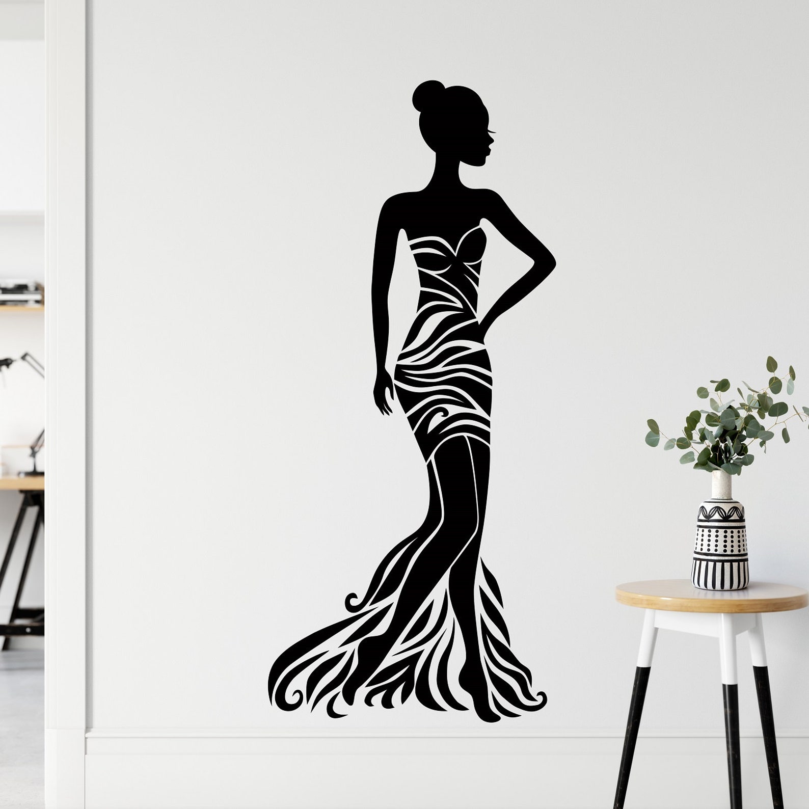 Beautiful Woman Wall Decal Fashion Style Sticker Women | Etsy