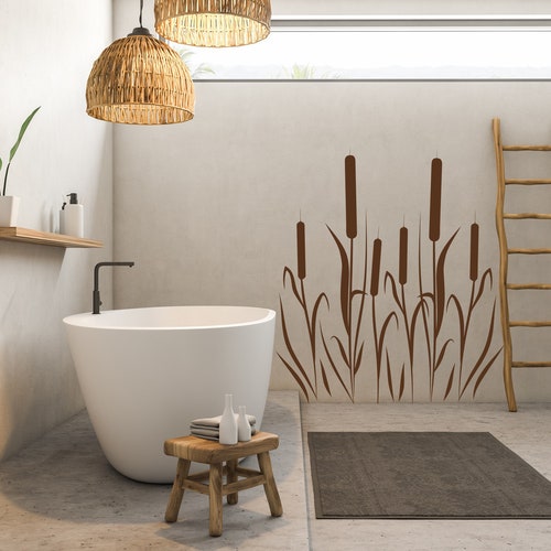 Reeds Wall Vinyl Stickers Long Grass Decor Nature Wall - Etsy
