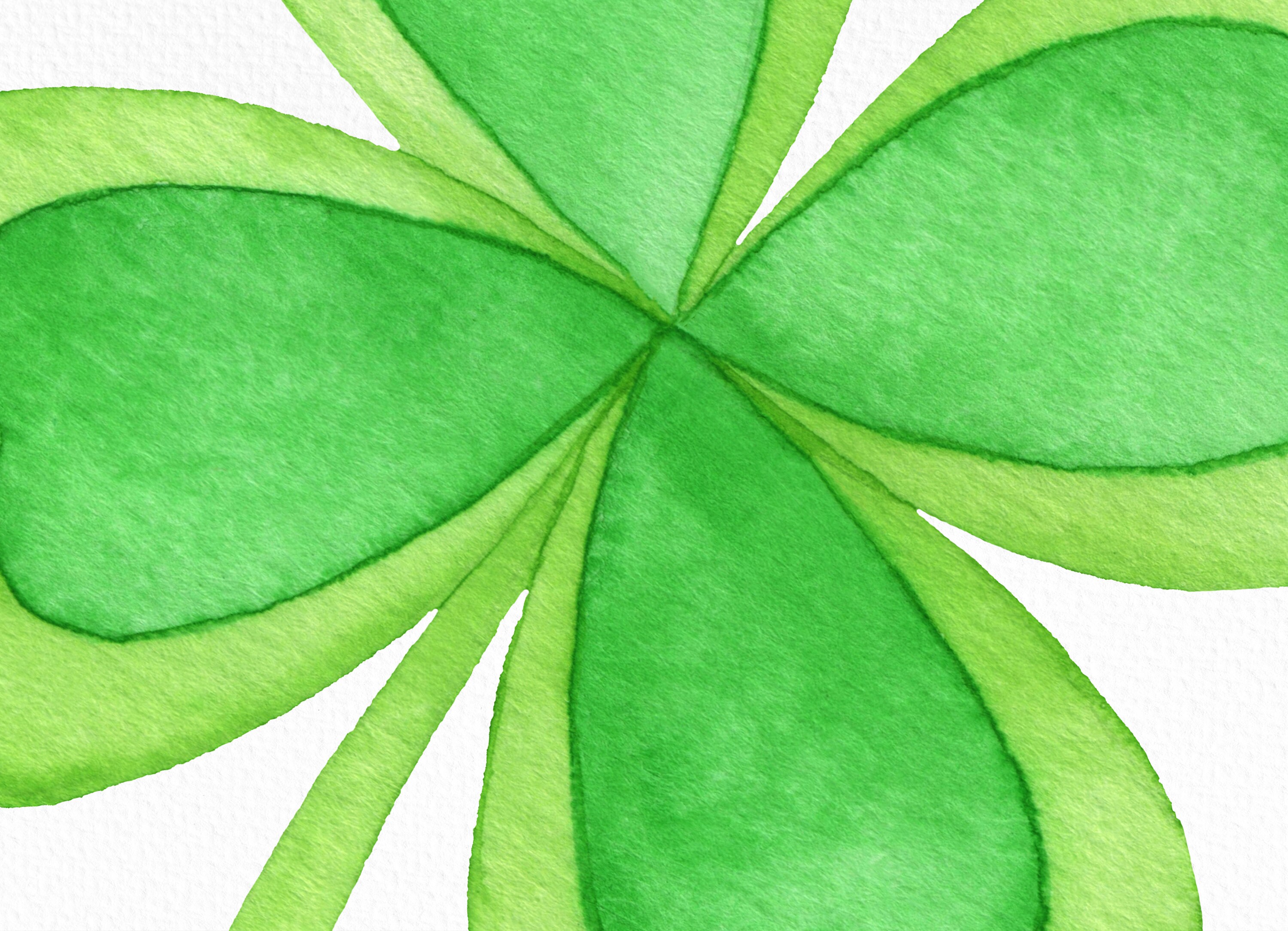 Watercolor St. Patrick's Day Clipart, Shamrock PNG, Lucky Green Party ...