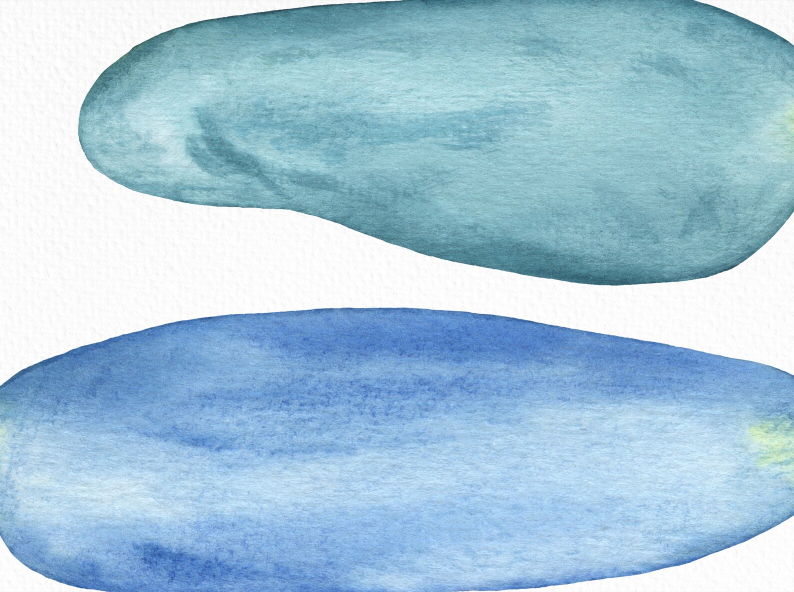 Watercolor Sea Glass Clipart Marine Beach Clipart Blue Sea - Etsy