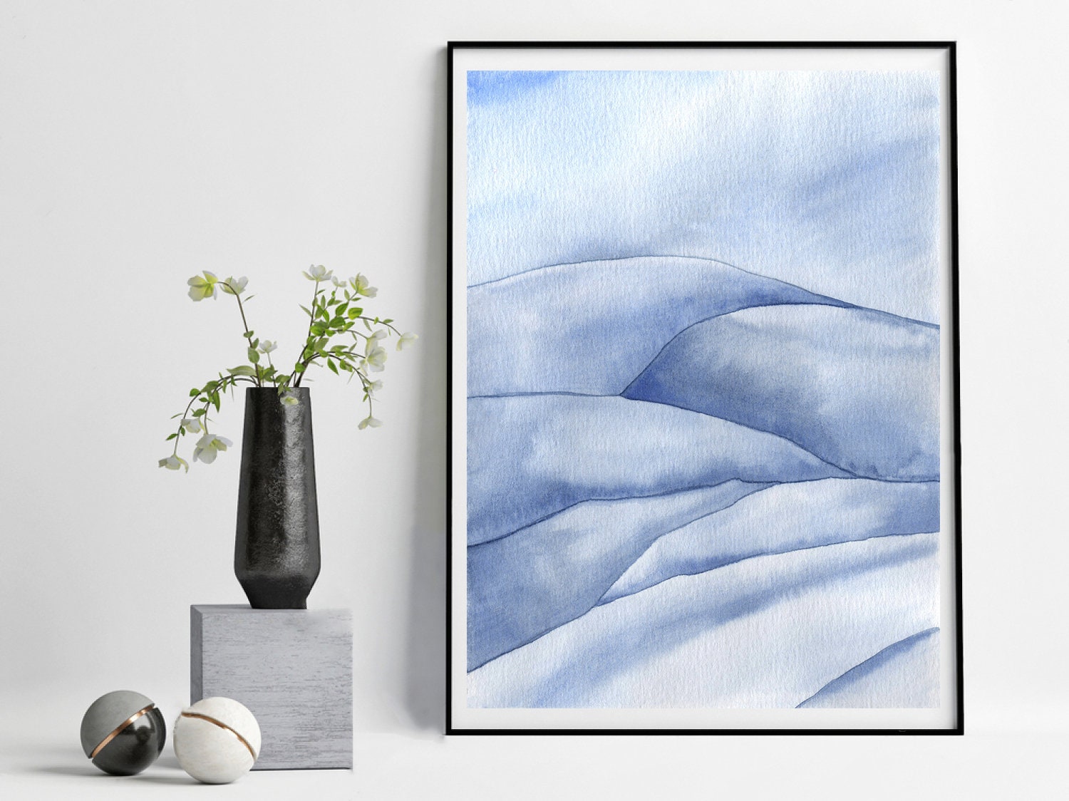 Winter Forest Clipart, Watercolor Animal Silhouettes, Pine Trees and ...