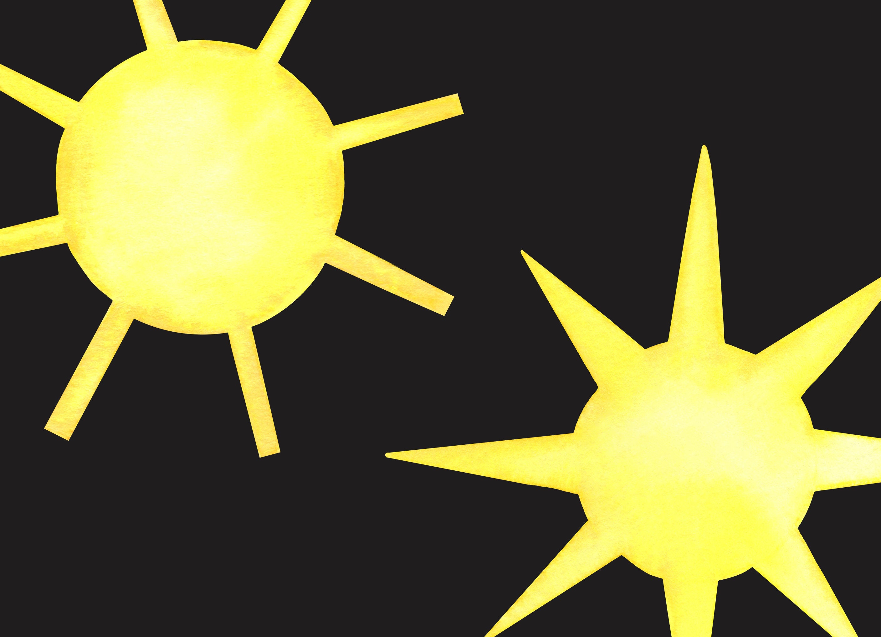 Watercolor Sun Clipart Hand Painted Watercolor Yellow Sun - Etsy