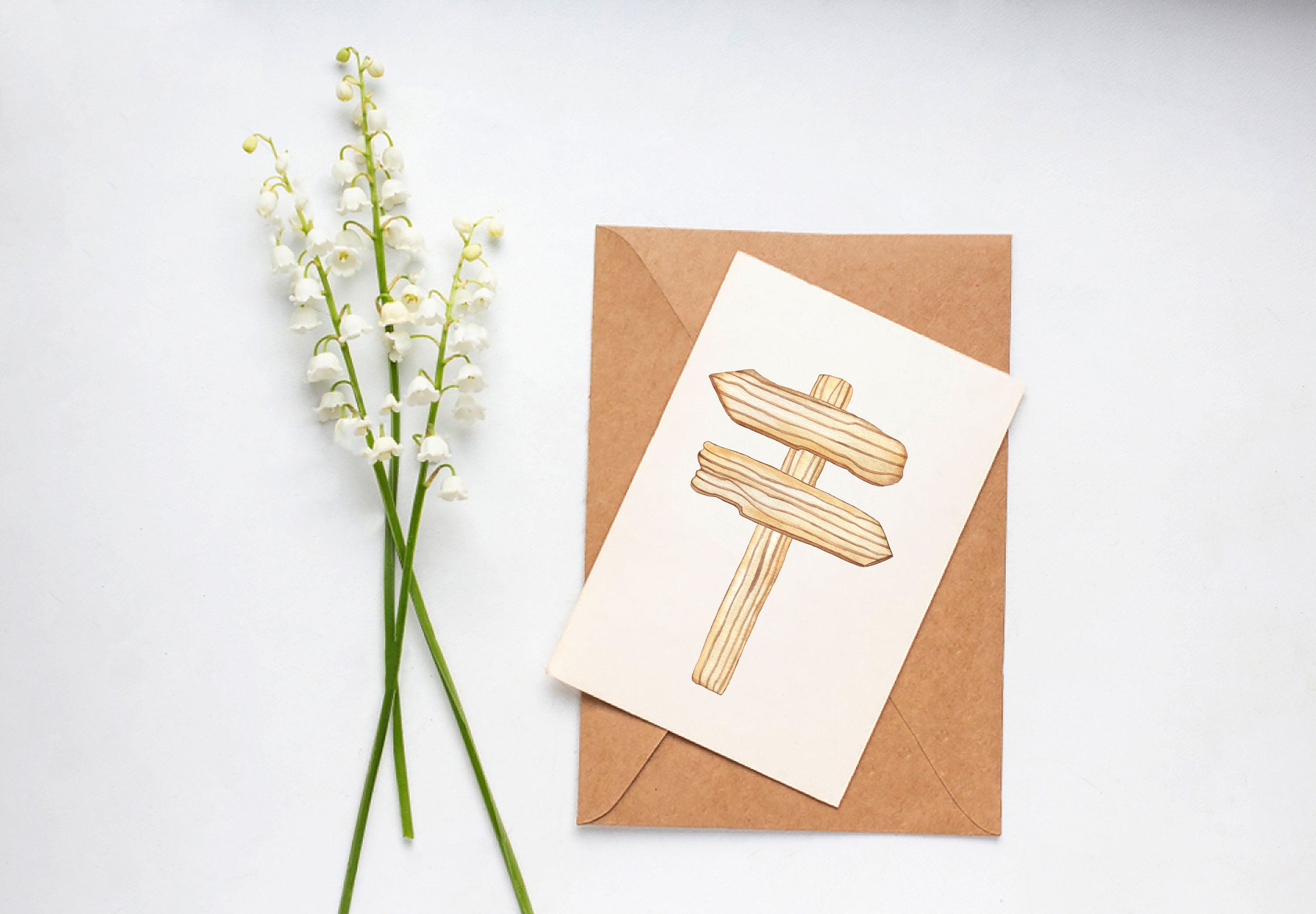 Watercolor Wooden Signs Clipart, Wooden Boards and Arrow, Rustic ...
