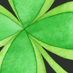 Watercolor St. Patrick's Day Clipart, Shamrock PNG, Lucky Green Party ...