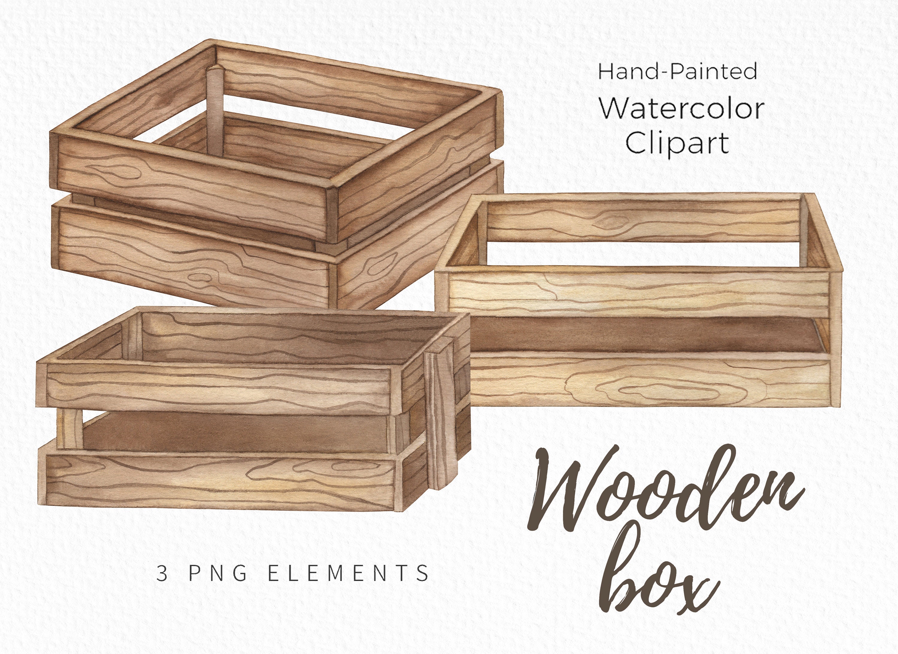 Wooden Box Clipart
