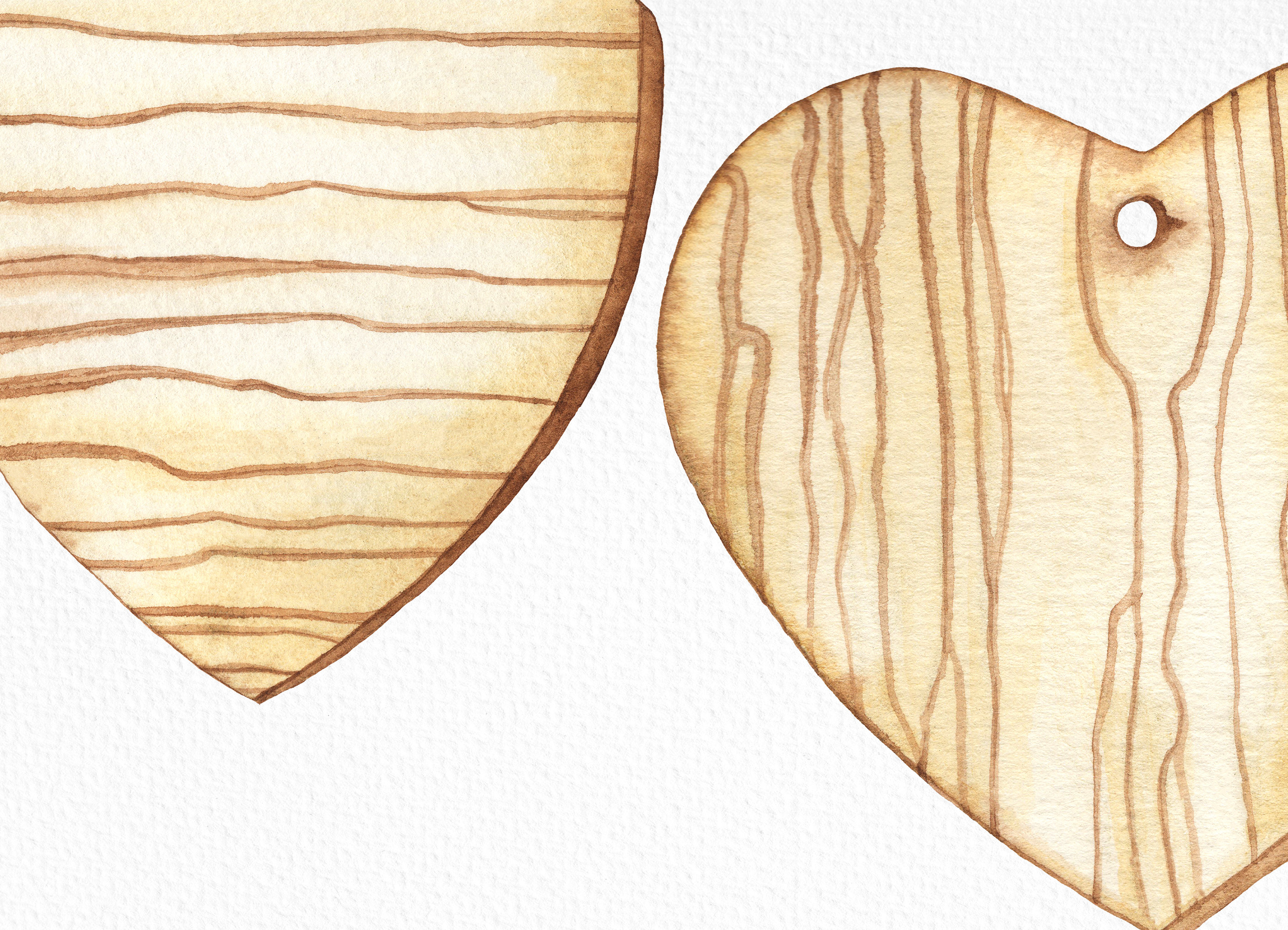 Watercolor Wooden Signs Clipart, Wooden Boards and Arrow, Rustic ...