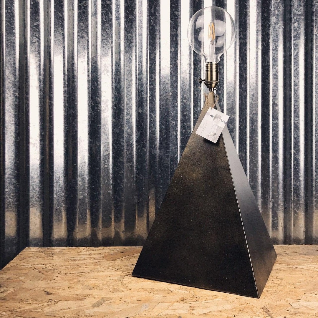 Piramid Lamp-piramide-lampada-desk Lampada-edison Steampunk Lampada ...