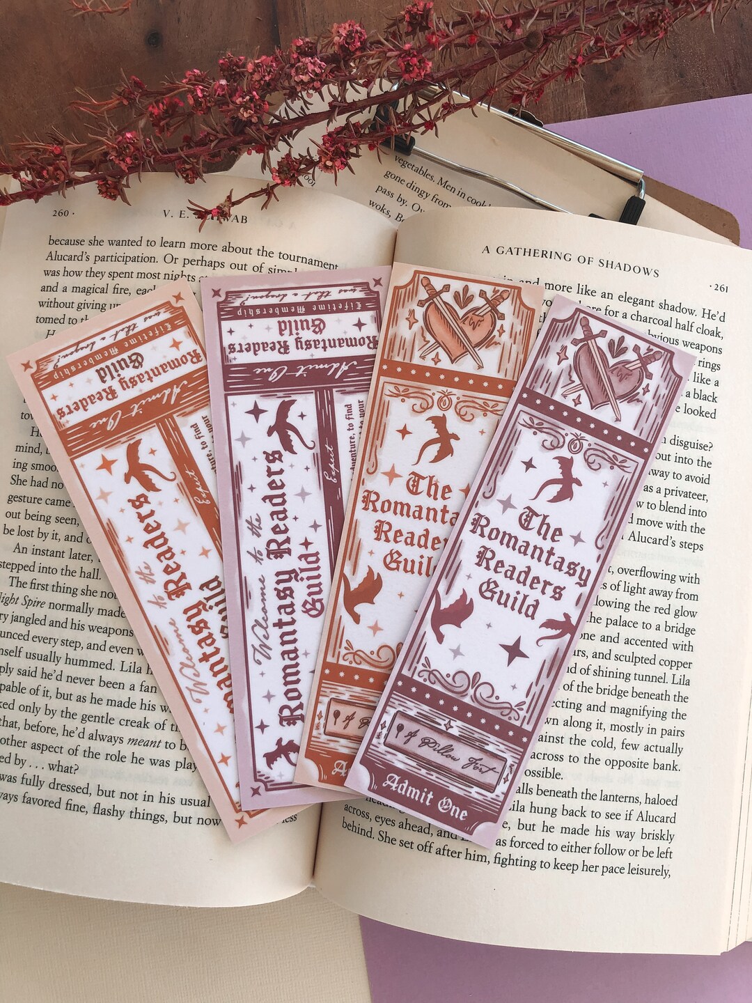 Romantasy Readers Guild | Ticket Bookmark | Fantasy Romance | Romance ...