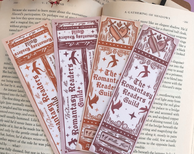 Romantasy Readers Guild | Ticket Bookmark | Fantasy Romance | Romance ...