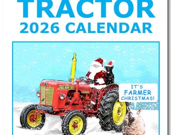 Tractors 2026 A3 Landscape Calendar - Etsy UK