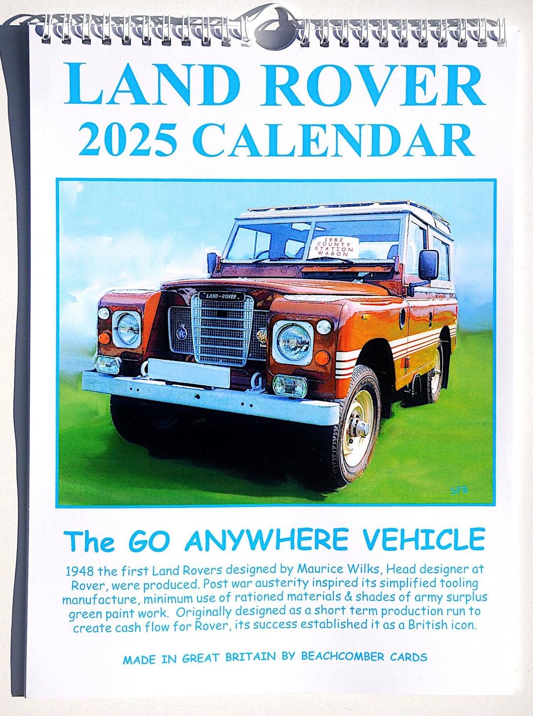 LAND ROVER CALENDAR 2025 - Etsy