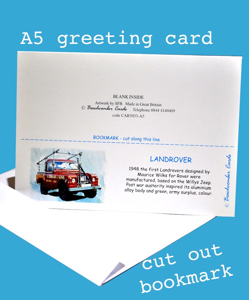Land Rover Greeting Card Illustration by SFB - Etsy