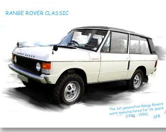 Range Rover Birthday Card | Etsy UK