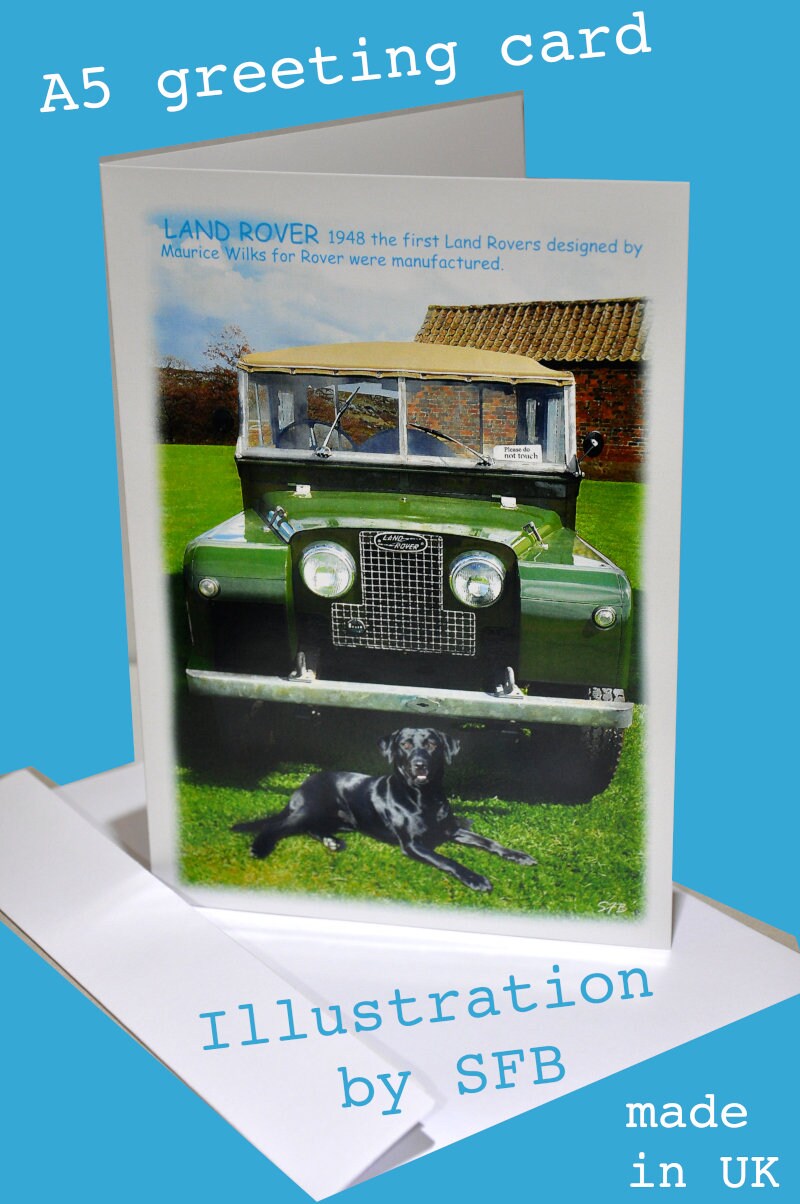 LAND ROVER Greeting Card Illustration SFB - Etsy