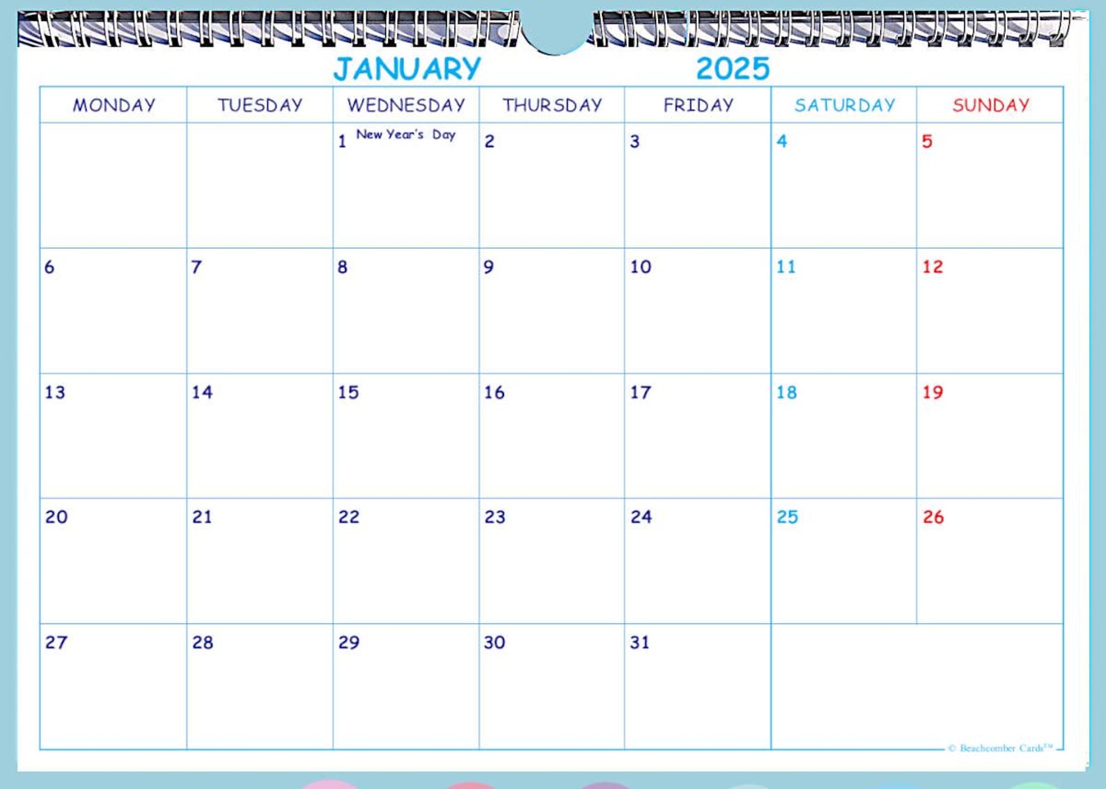 2025 CALENDAR, Square Box, A4 Size, BRITISH MADE - Etsy UK